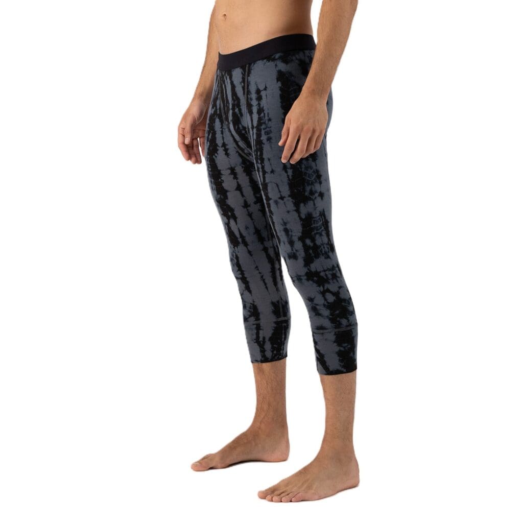 Mons Royale Cascade Merino 3/4 Legging Men's - Grey Tie Dye | Gnomes ...
